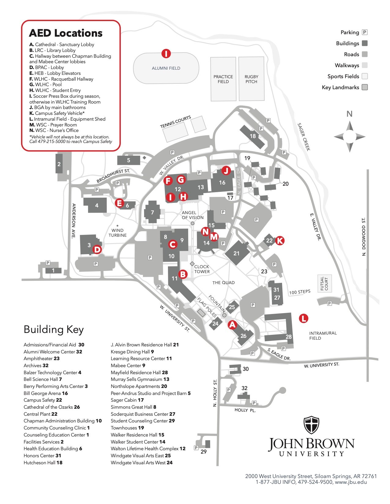 AED Locations Map